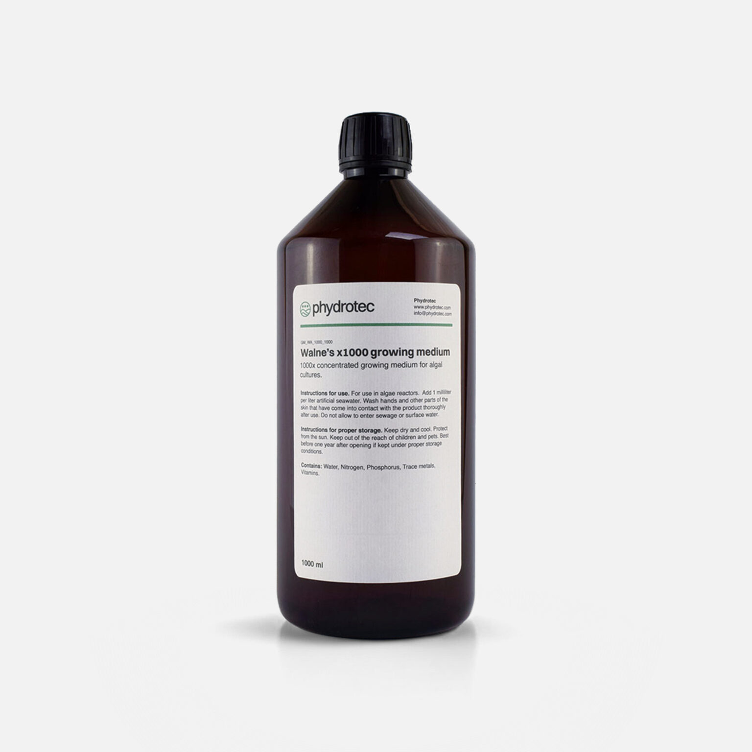 Walne's growing medium 1000ml - Phydrotec